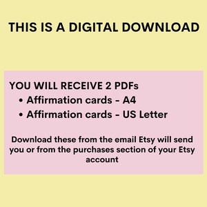60 Printable Affirmation Cards Affirmation Cards for Women Boho Style ...