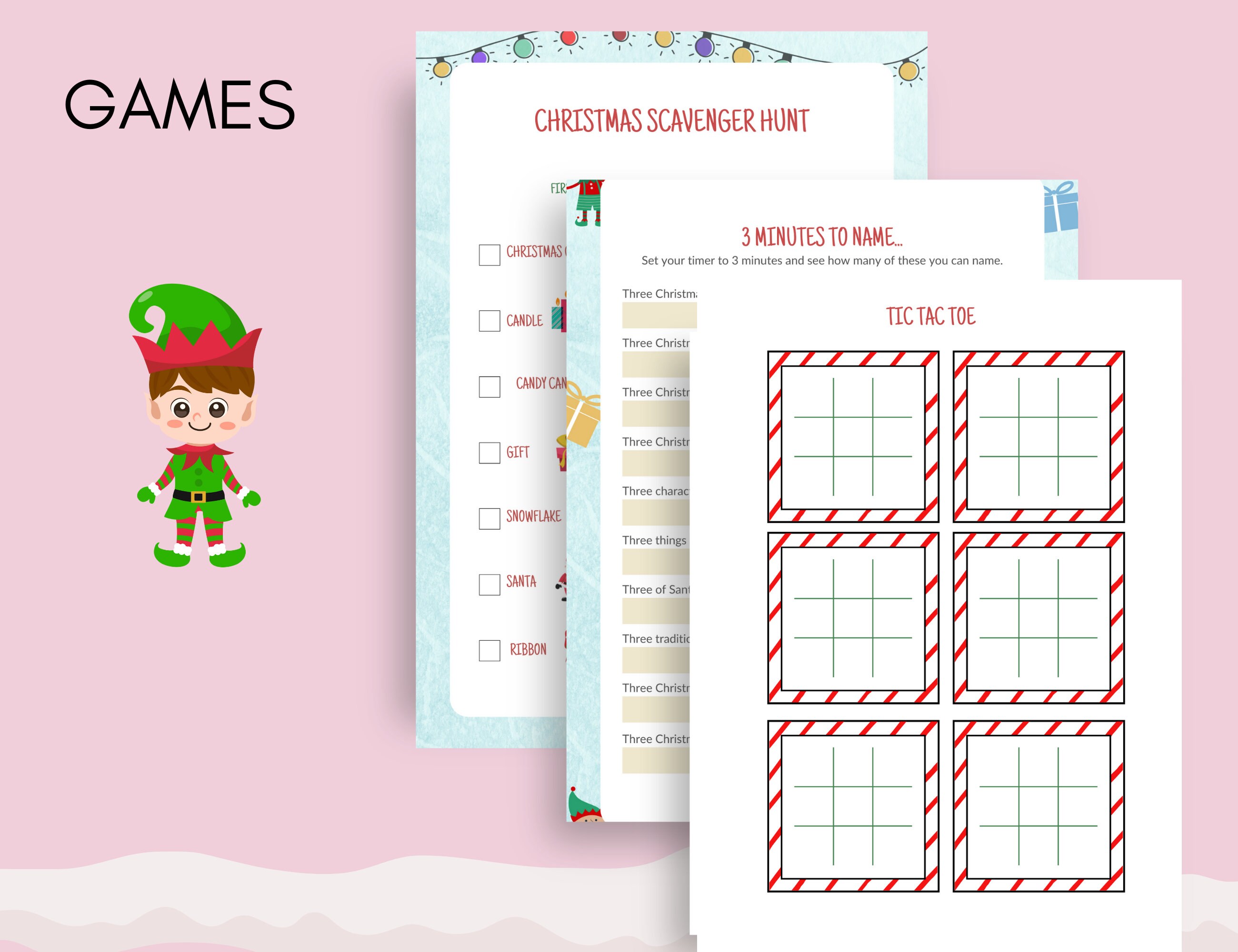 Printable Christmas Elf Bundle Printable Elf Kit Elf Arrival and Return ...