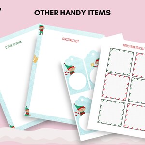 Printable Christmas Elf Bundle Printable Elf Kit Elf Arrival and Return ...