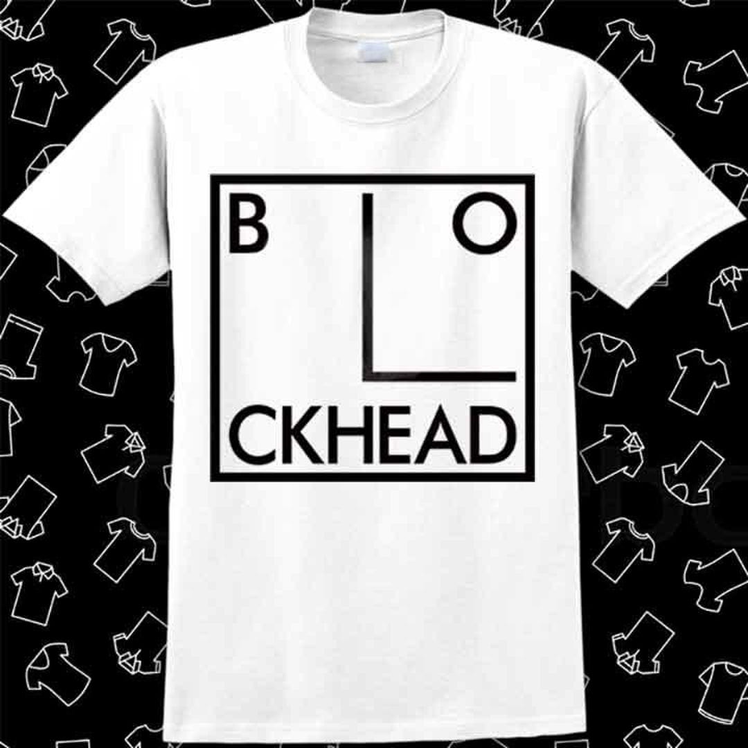 Camiseta con el logotipo de Blockheads, banda de música rock retro ...