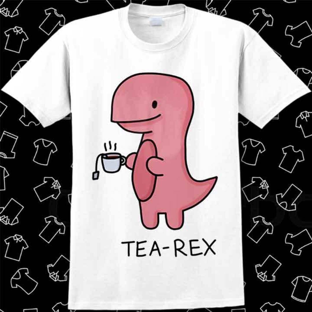 Tea-rex T Rex Dinosaur Tea Funny Meme T Shirt Meme Gift Gamer Best ...