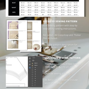 FRAN BLAZER - Pdf Sewing Pattern - Sizes 6 -22 UK Multi Size Pattern ...