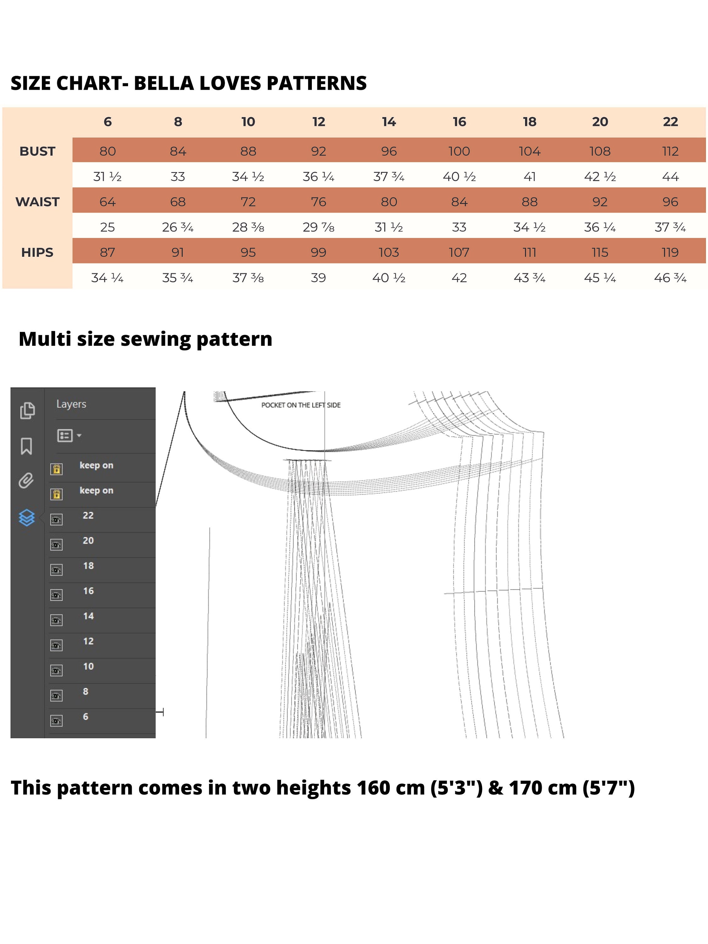 BILLY TROUSERS Pdf Sewing Pattern Sizes 6 22 UK Multi - Etsy