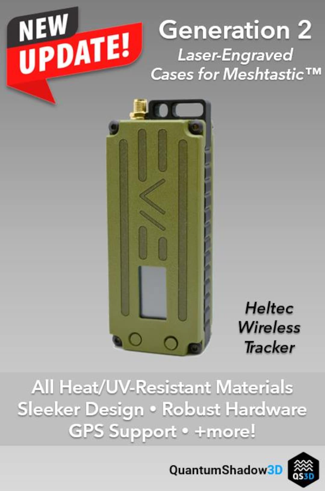 Gen2 Heltec Wireless Tracker Case for Meshtastic - Etsy