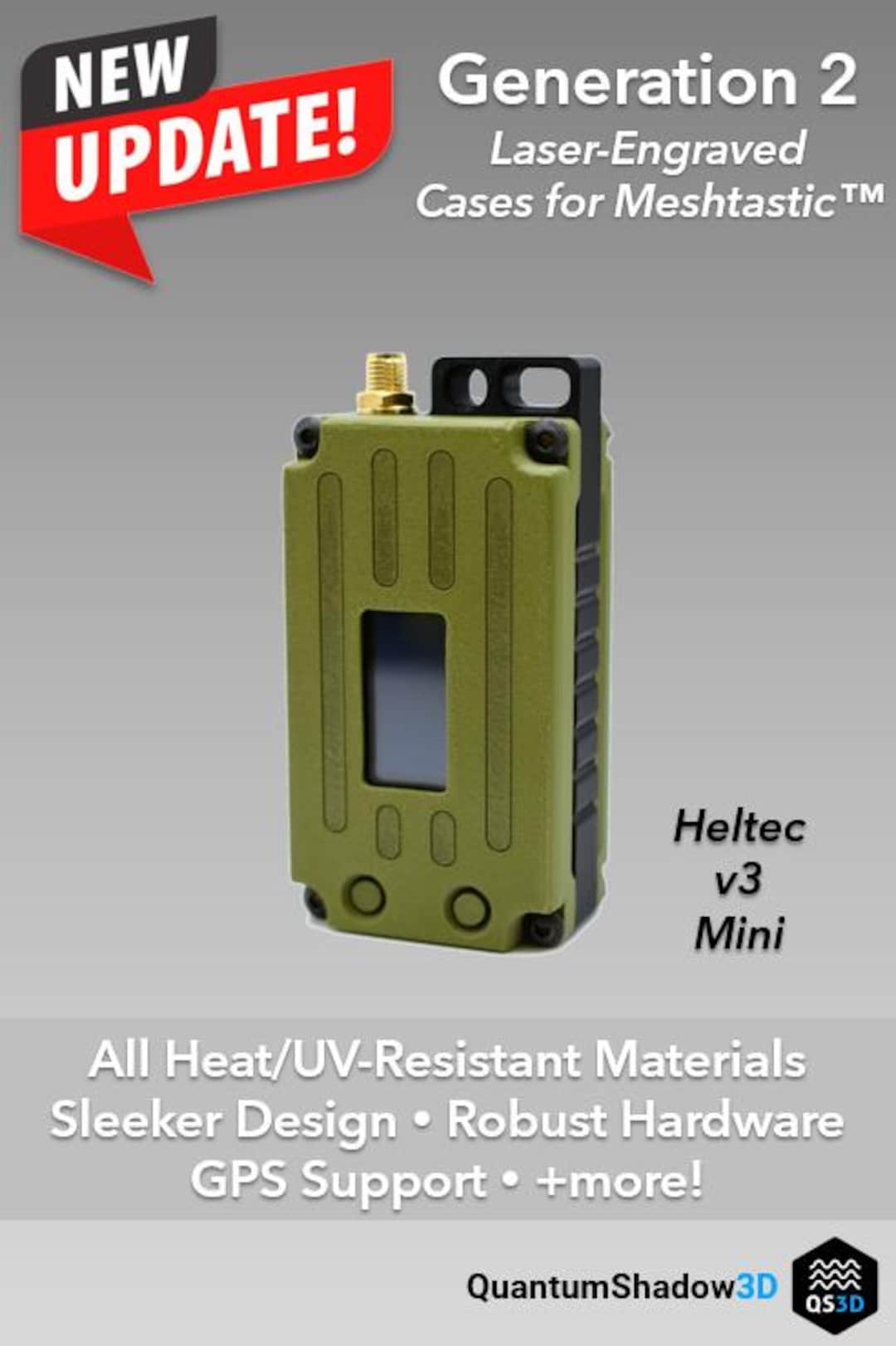 Gen2 Heltec V3-mini Case for Meshtastic - Etsy