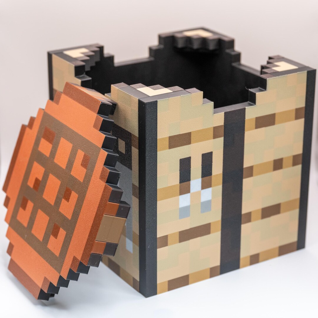 Pixel Blocks Storage Box | Minecraft-inspired Box for Toys Games ...