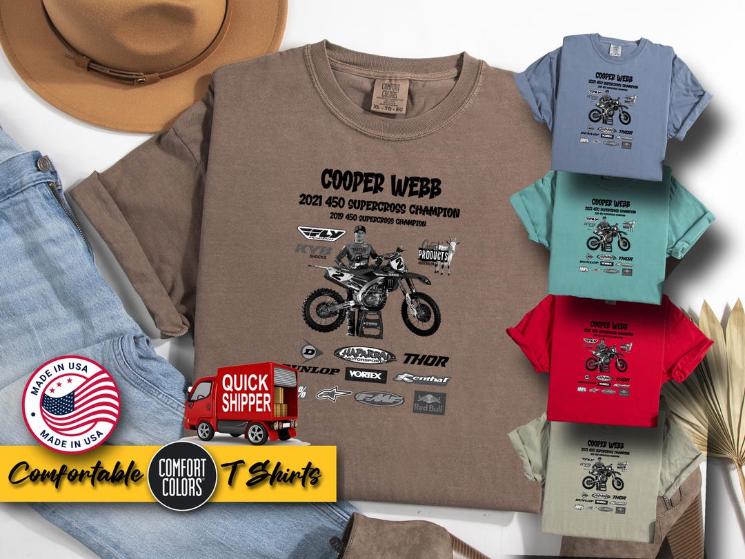 Cooper Webb T Shirt Black and White - Etsy