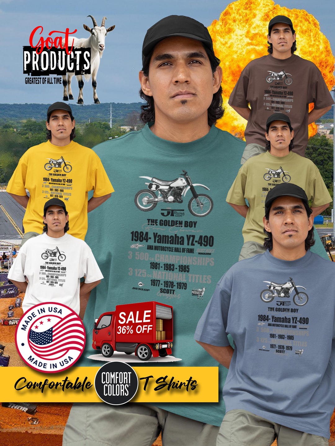 Broc Glover T Shirt Yamaha Racing - Etsy