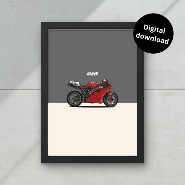 Ducati Art Print - Etsy