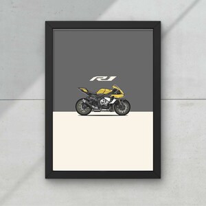 Yamaha R1 Illustration Digital Download for Poster Print - Etsy
