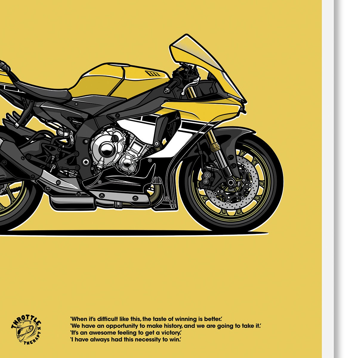 Yamaha R1 50th Anniversary Poster Print 70x50cm / 19 X 27 Inch - Etsy