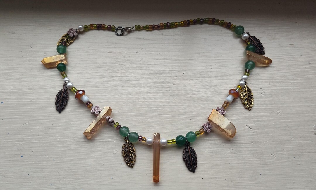 Woodland Magic Glass Shard Necklace - Etsy