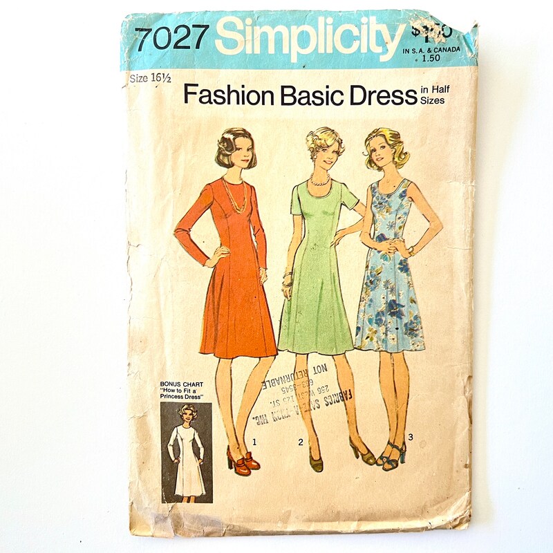 70s Simplicity Pattern - Etsy