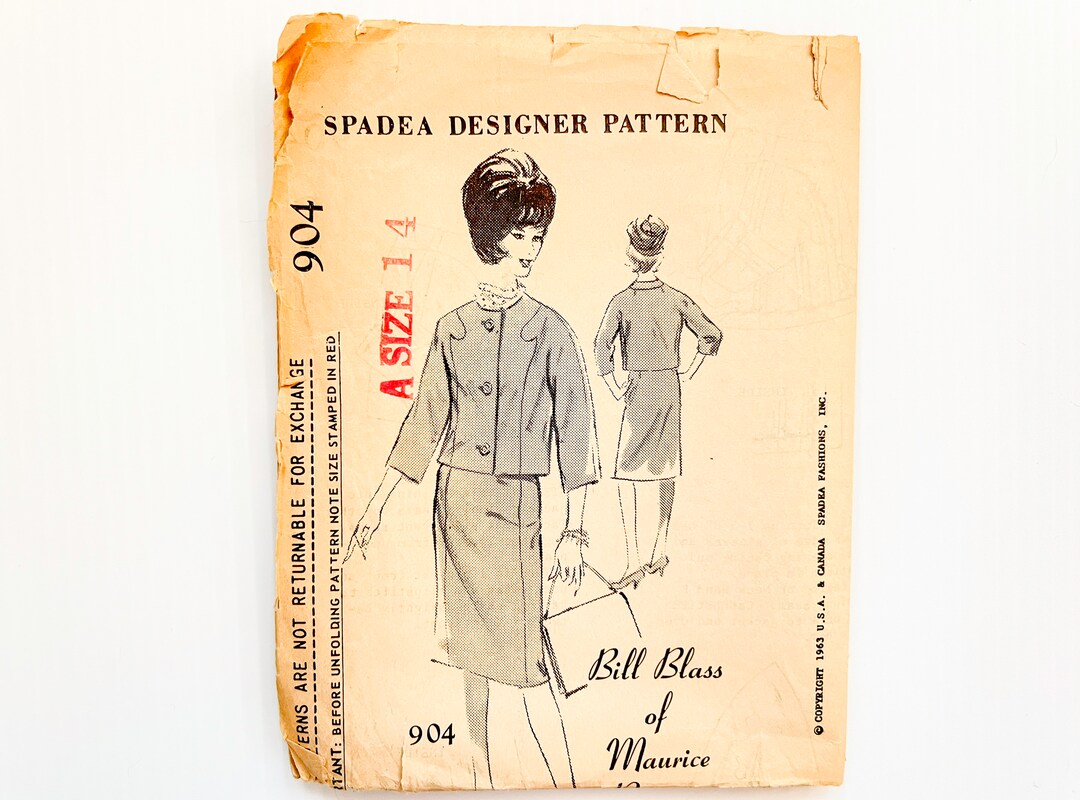 Spadea 904 Vintage Women's Suit Jacket | Size 14 Bust 36 1/2 | 1960's ...