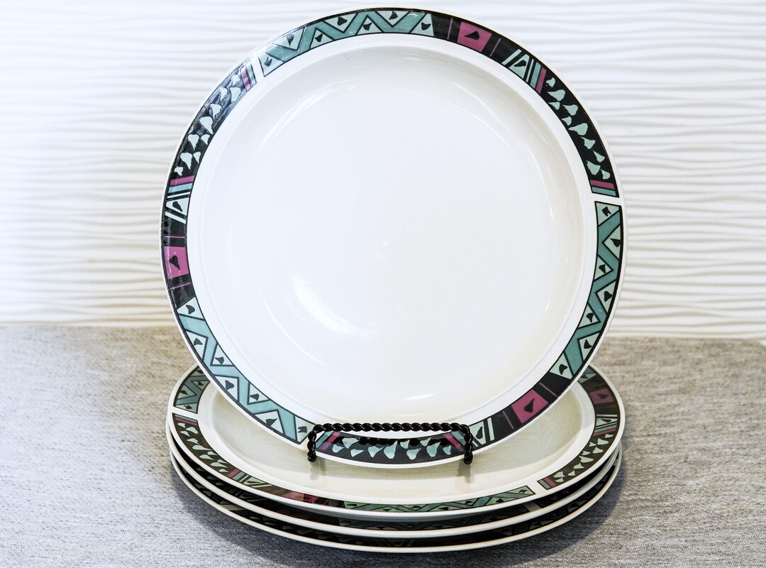 Vintage Gibson Spartan Stoneware Dinner Plates | Set of 4 | 1990's ...