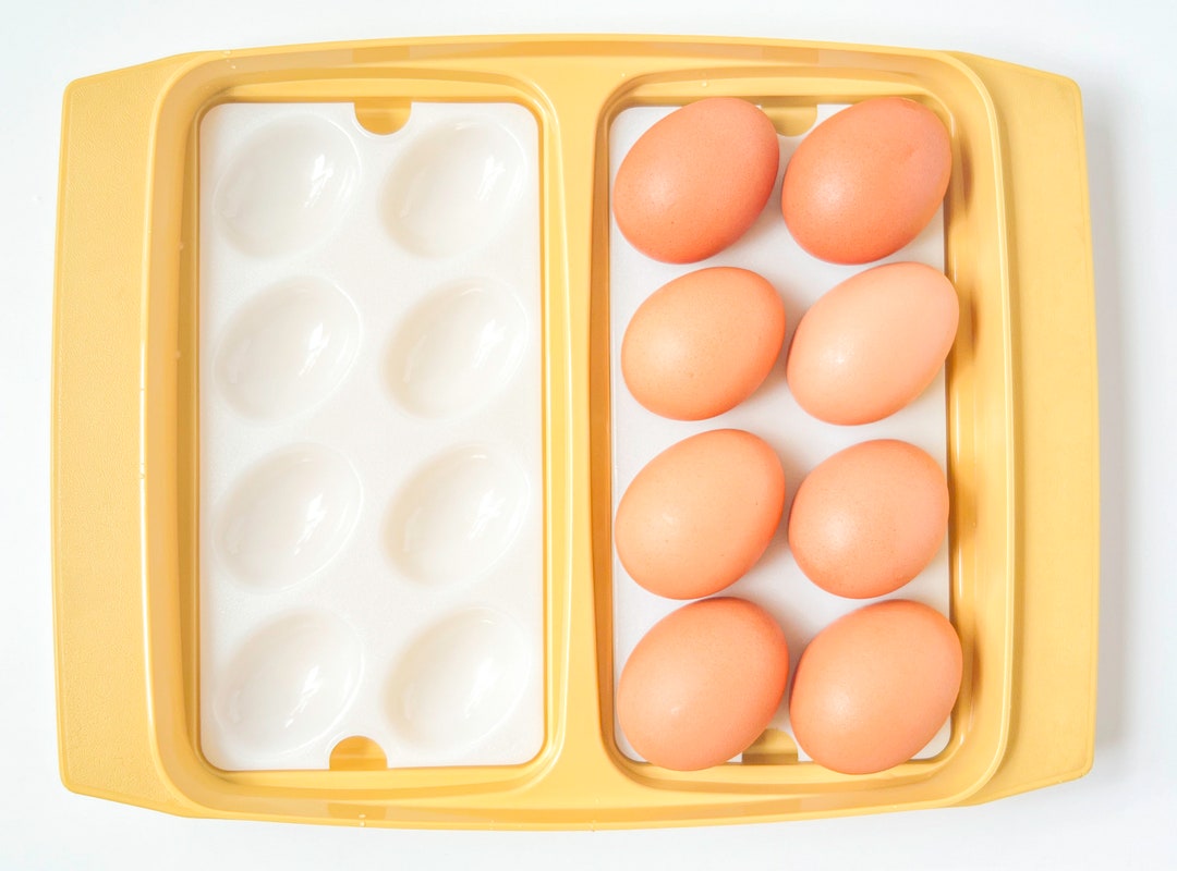 Vintage Tupperware Deviled Egg Container With Lid, Removeable Inserts ...