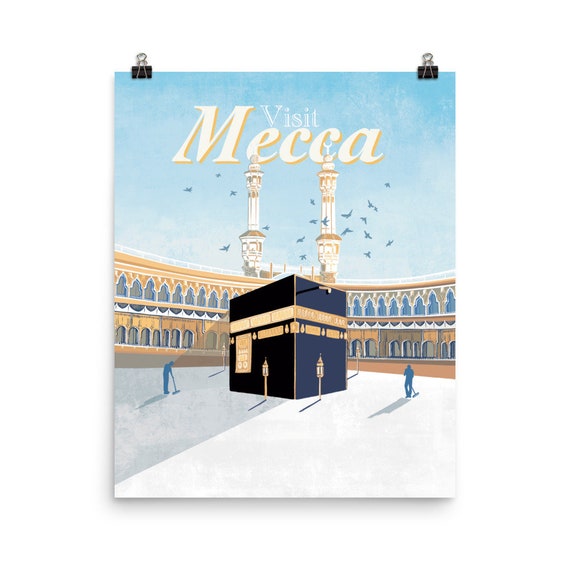 Visit Mecca Poster Quality Posters the Holy Kaaba Poster | Etsy