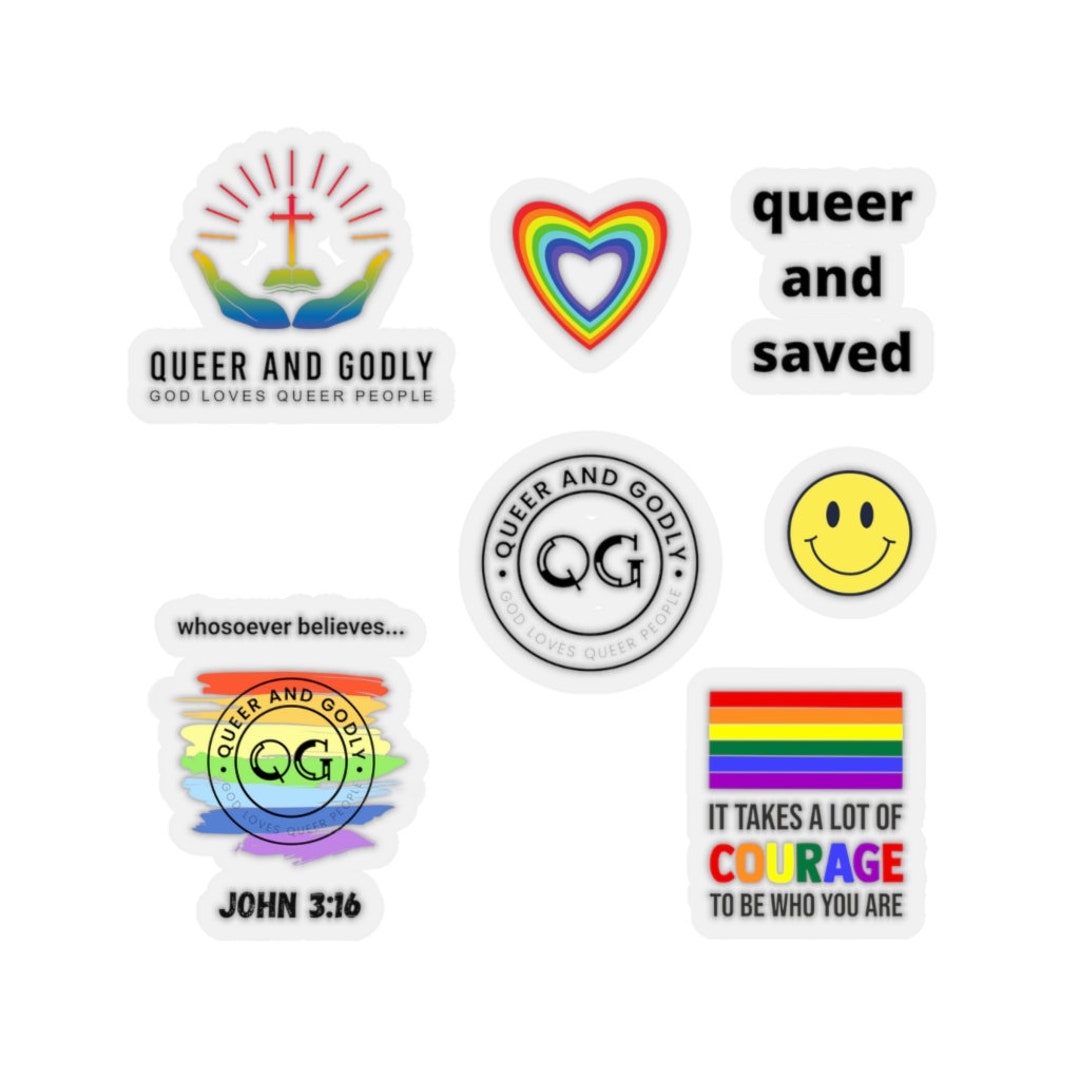 Queer and Godly Sticker Pack 2 | LGBTQ Stickers | Queer | Trendy ...