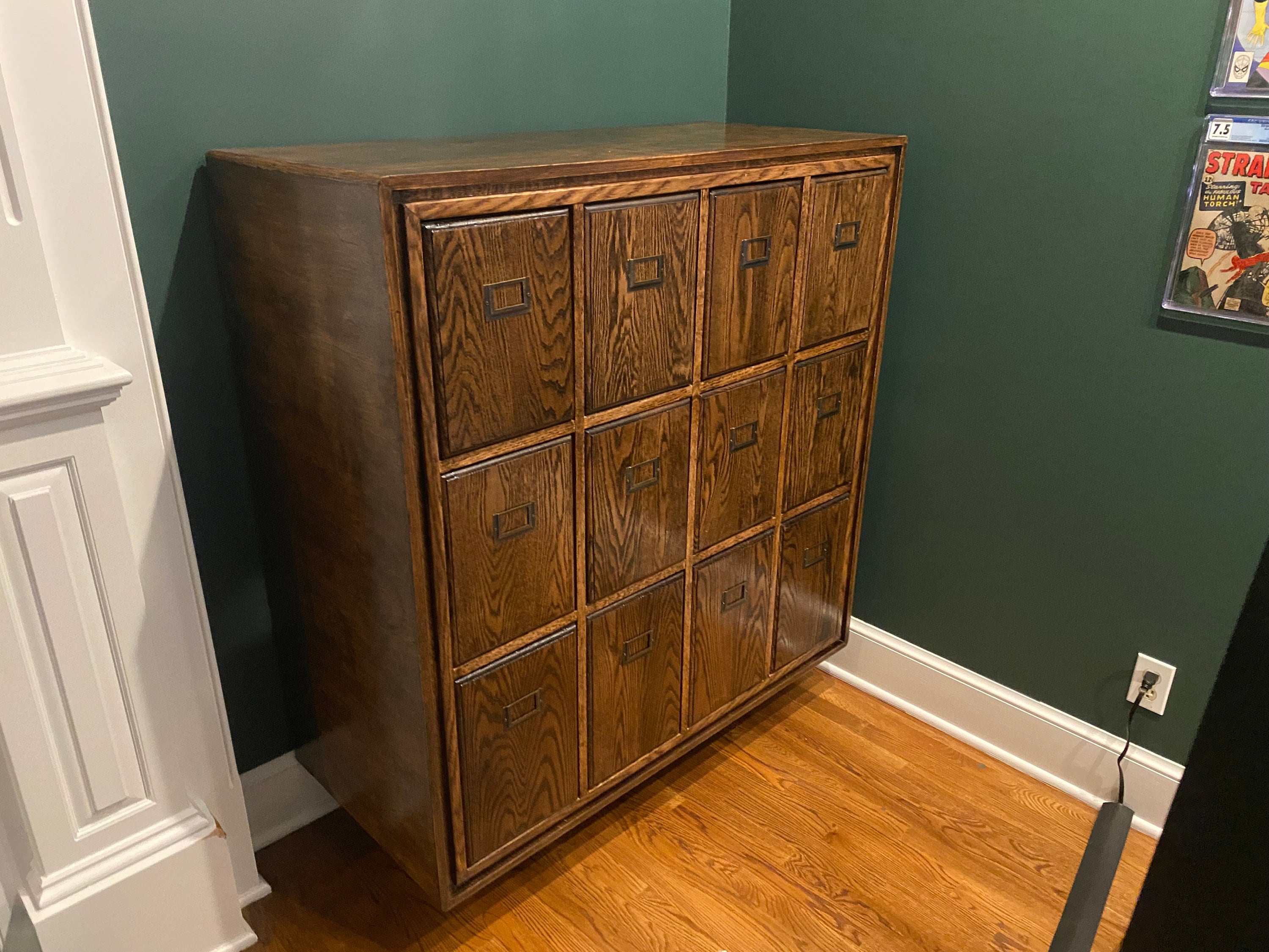 Premium Floating Comic Book Cabinet 12 Push to Open Drawers - Etsy