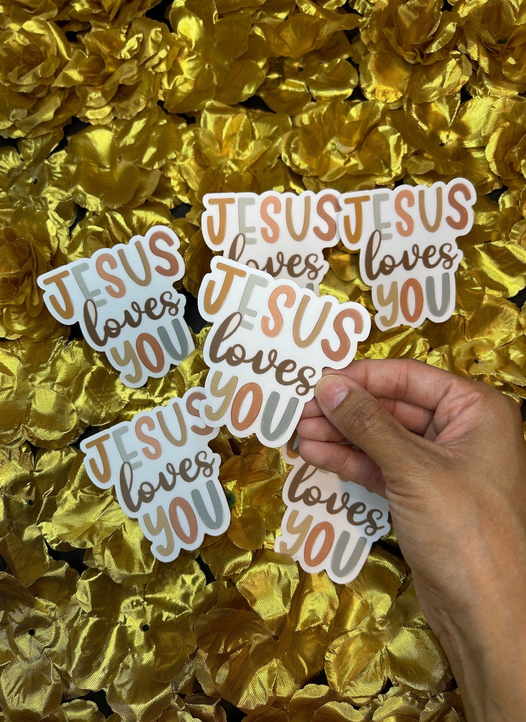 Jesus Loves You Vinyl Sticker, Christian Vinyl Sticker, Faith Vinyl ...