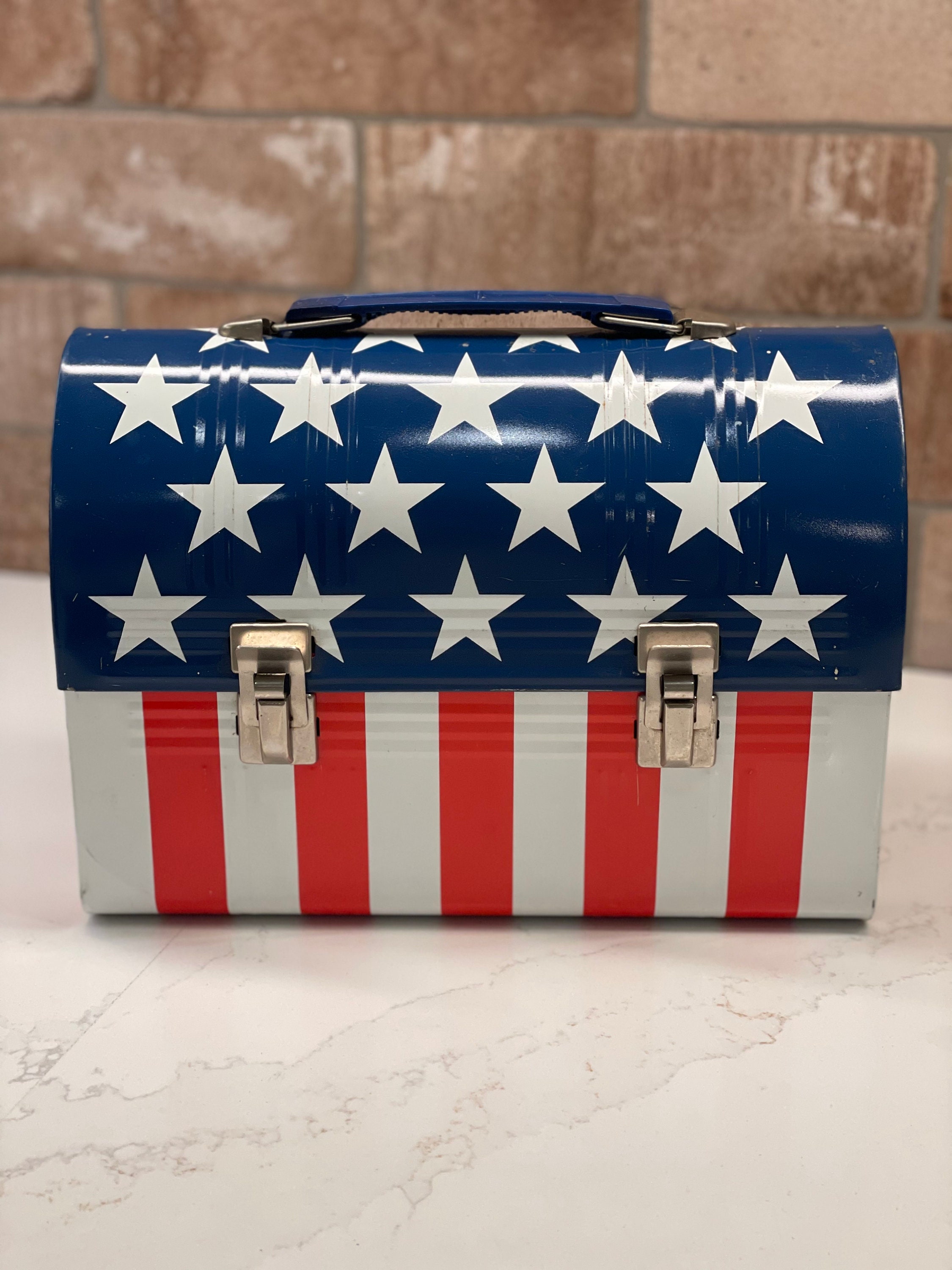 1978 Vintage Stars and Stripes Metal Lunch Box by Aladdin. - Etsy