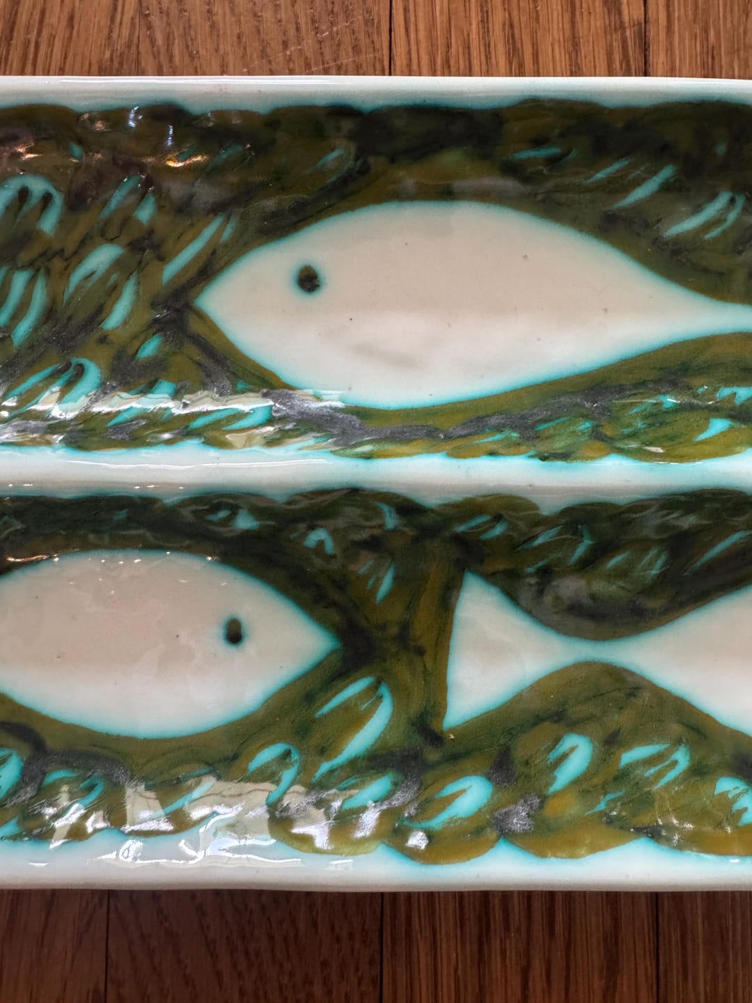 Vintage MCM Rare Alessio Tasca 3 Fish Dish - Etsy