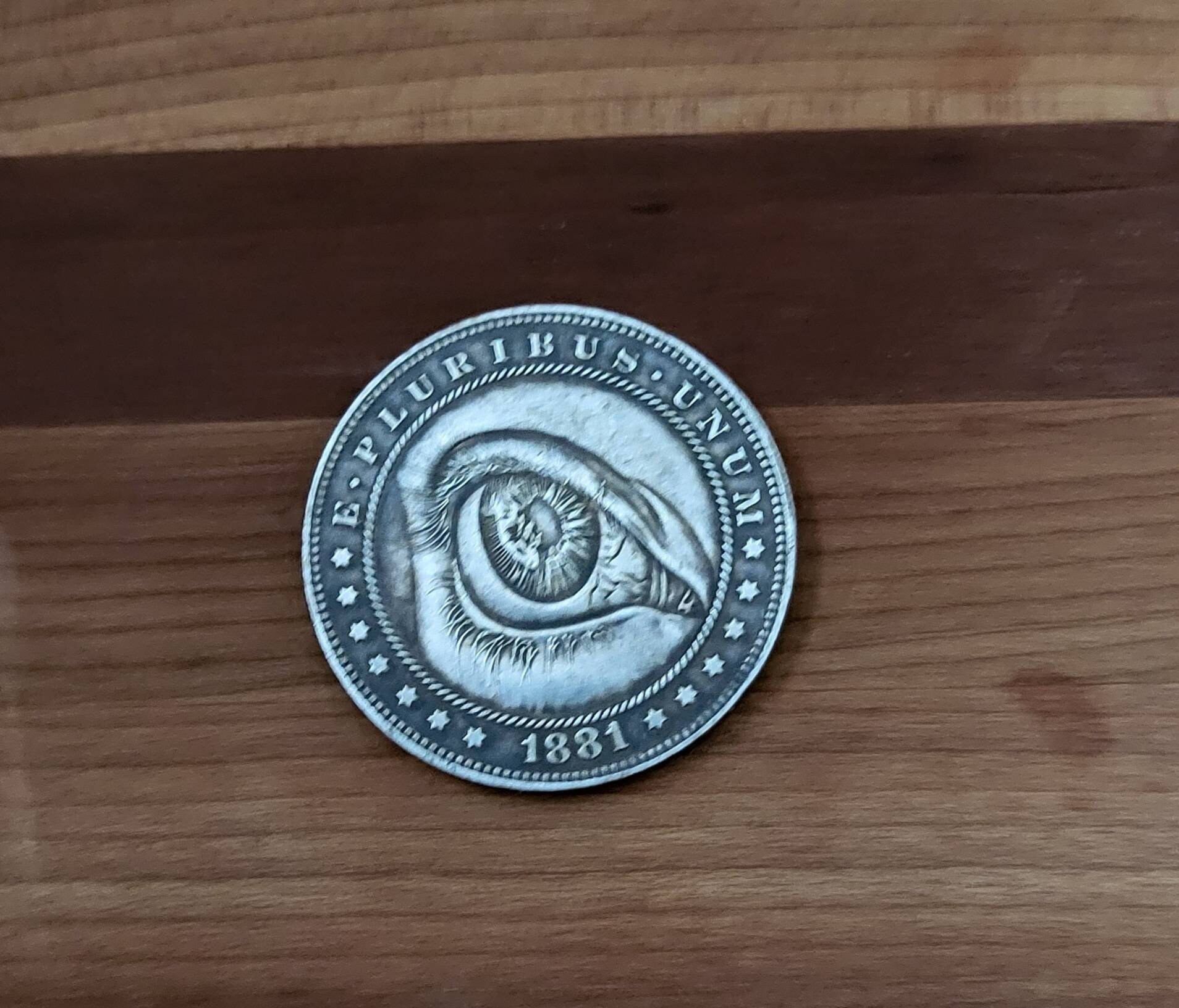 Mysterious Eye in the Sky V2 Novelty Lucky Heads/tails Challenge Coin ...