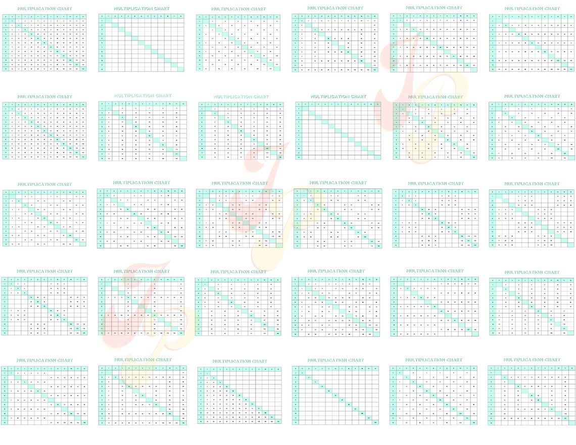Multiplication Bundle 108 Printable Pages updated - Etsy