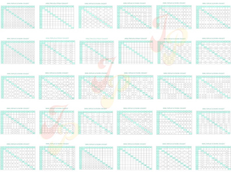 Multiplication Bundle - 108 Printable Pages (updated) - Etsy