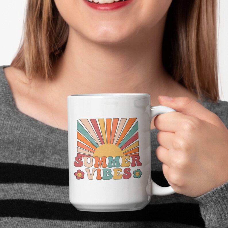 Summer Vibes Mug, Summer Coffee Mug, Beach House Decor, Sunshine Mug ...