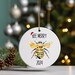 Bee Christmas Ornament, Bee Merry Ornament, Honey Bee Ornament, Bee ...