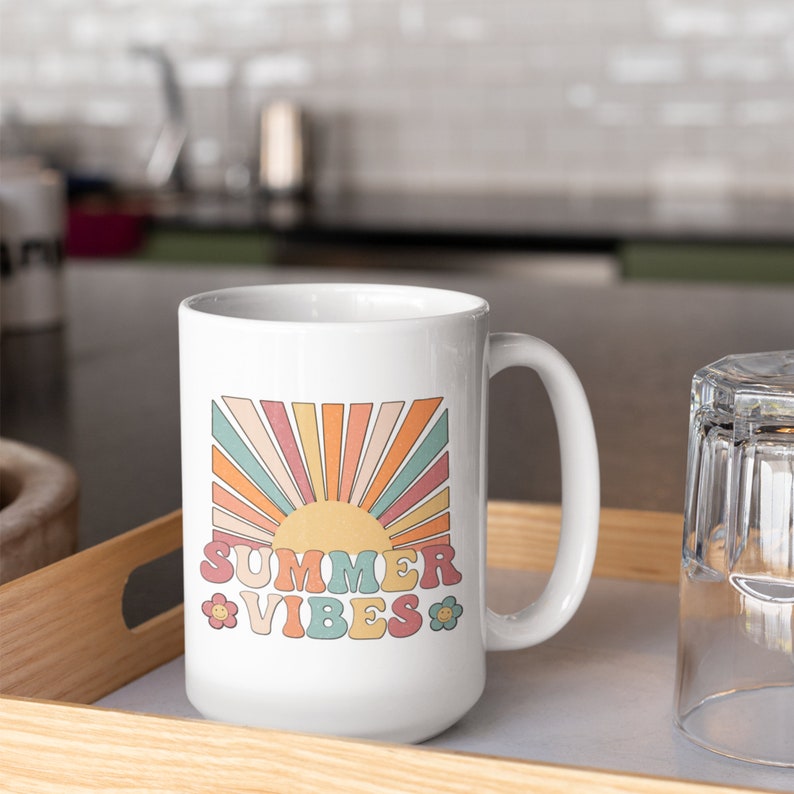 Summer Vibes Mug, Summer Coffee Mug, Beach House Decor, Sunshine Mug ...