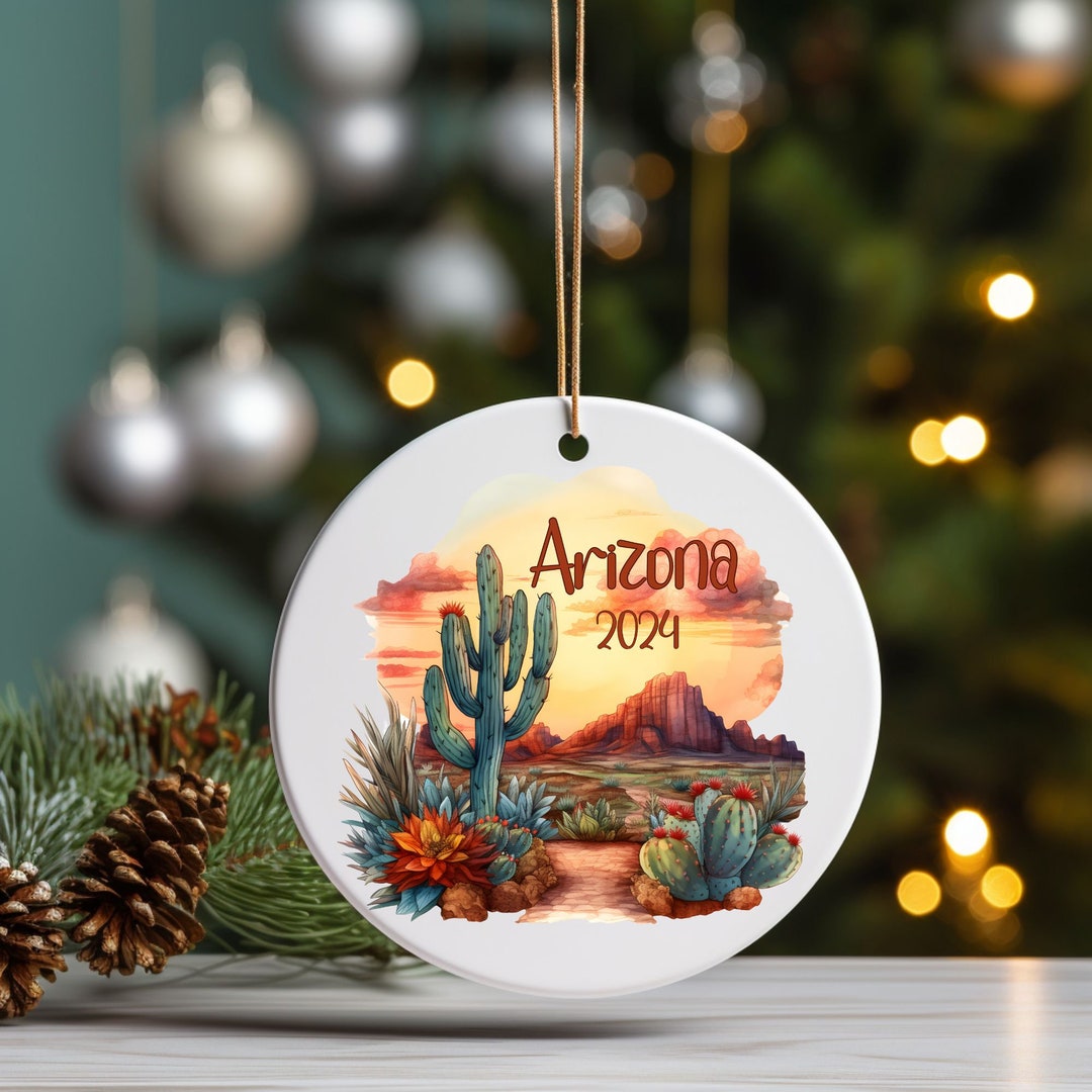 Arizona Ornament, Arizona Christmas, State Ornament, Travel Ornament ...