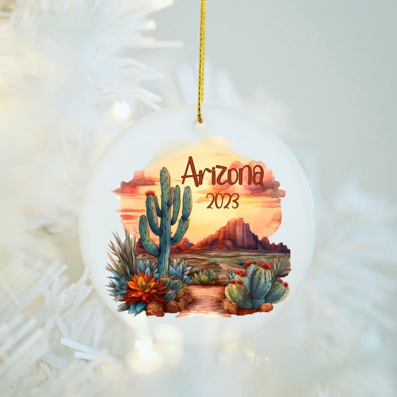 Arizona Ornament, Arizona Christmas, State Ornament, Travel Ornament ...