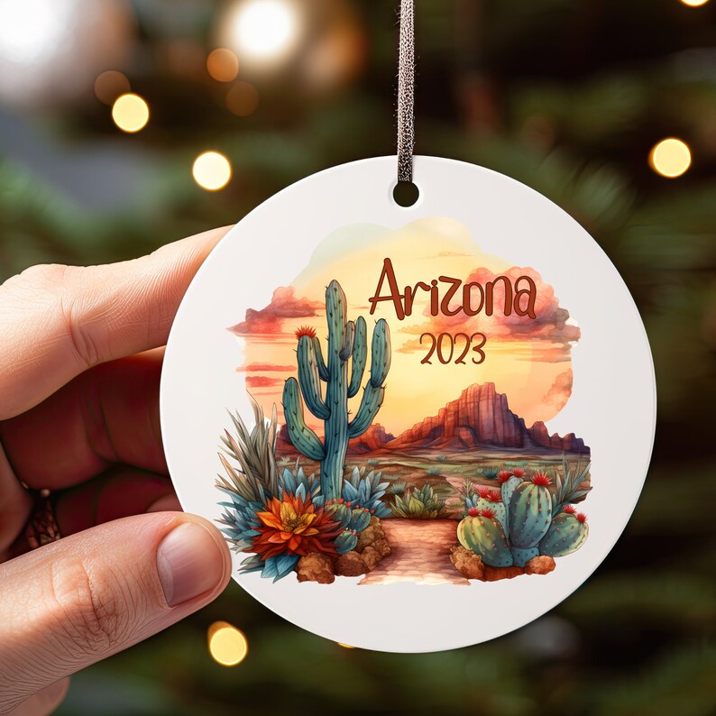 Arizona Ornament, Arizona Christmas, State Ornament, Travel Ornament ...