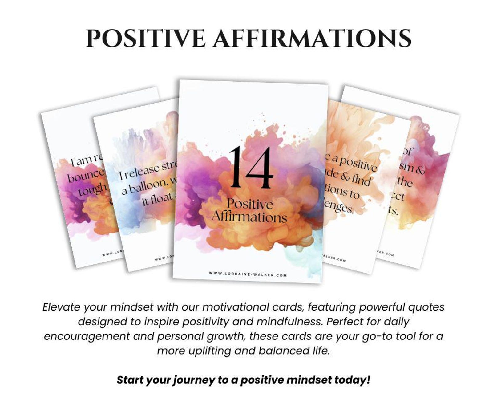 Inspirational Affirmation Cards, Mindfulness Quotes, Inspirational ...