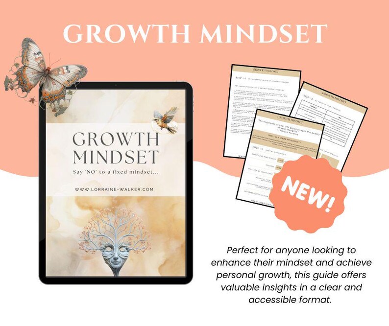 Growth Mindset, Coaching Workbook, Mental Health Guide, Career ...