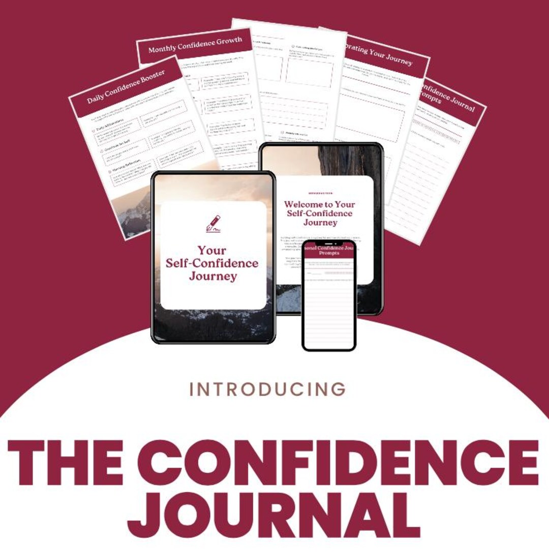 20-page Self Confidence Journal | Printable Self-esteem & Personal ...