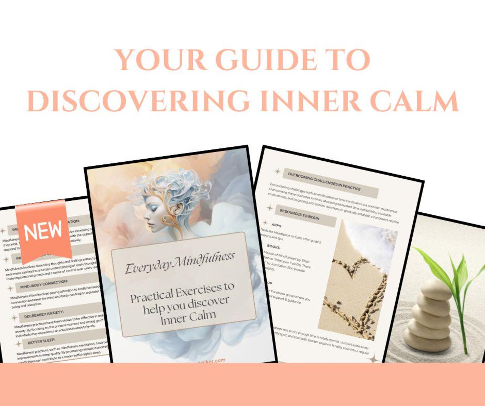 Finding Your Inner Calm, Peace, Template, Coaching, Therapy, Guide ...