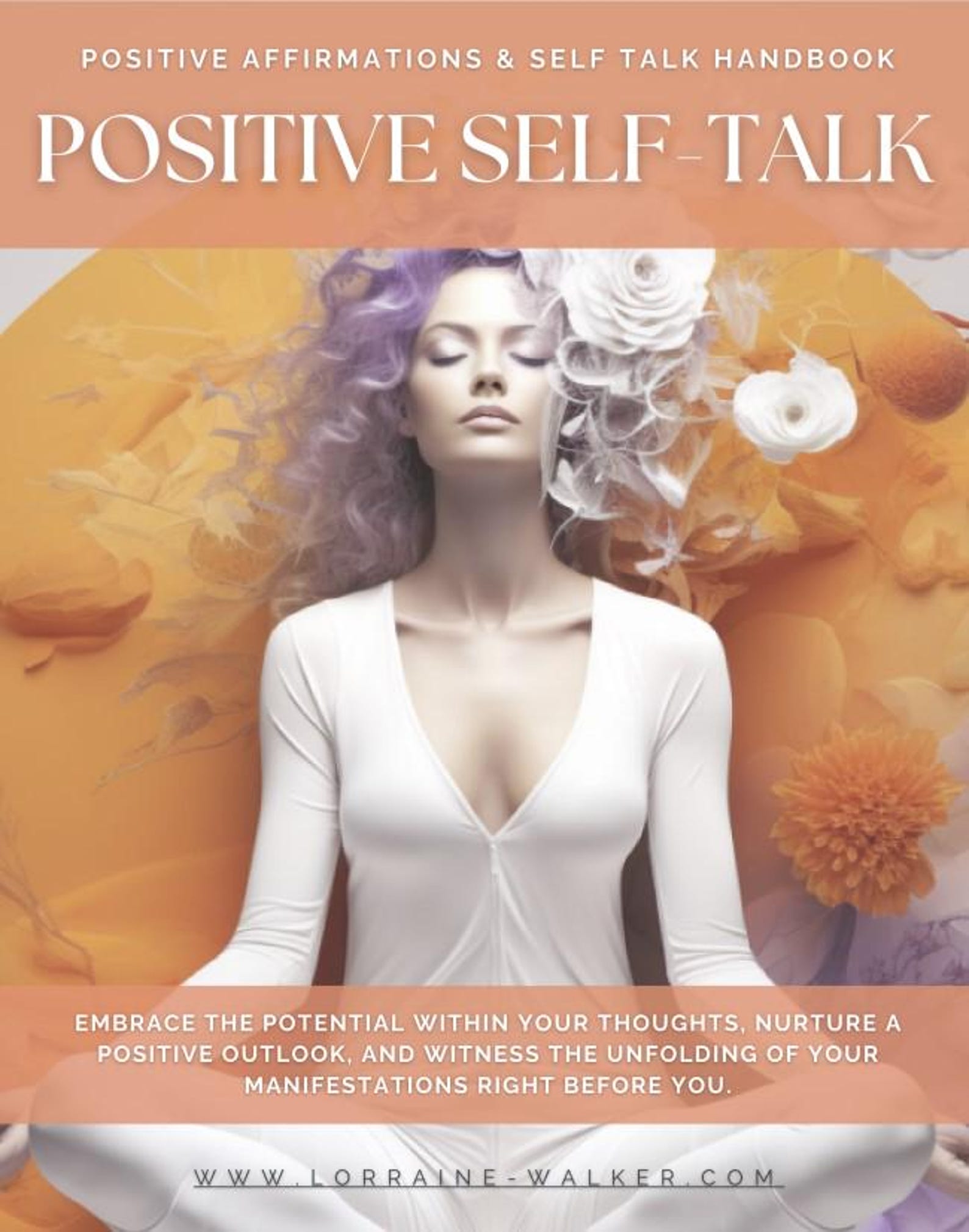 Positive Self Talk Workbook, Coaching Worksheet Template, Self Love ...
