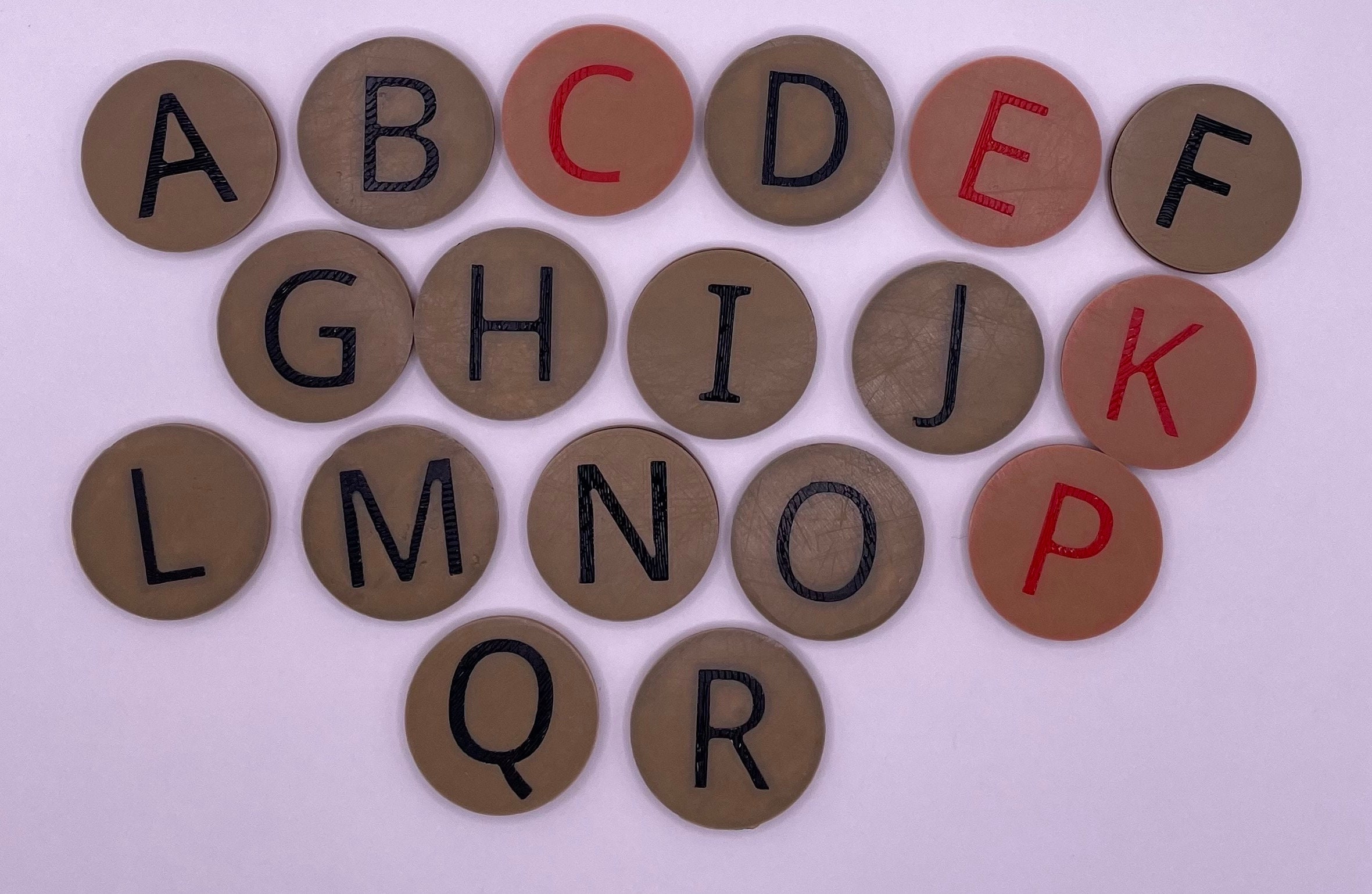 Custom Catan Replacement Number Tokens W Alphabet & Roll - Etsy