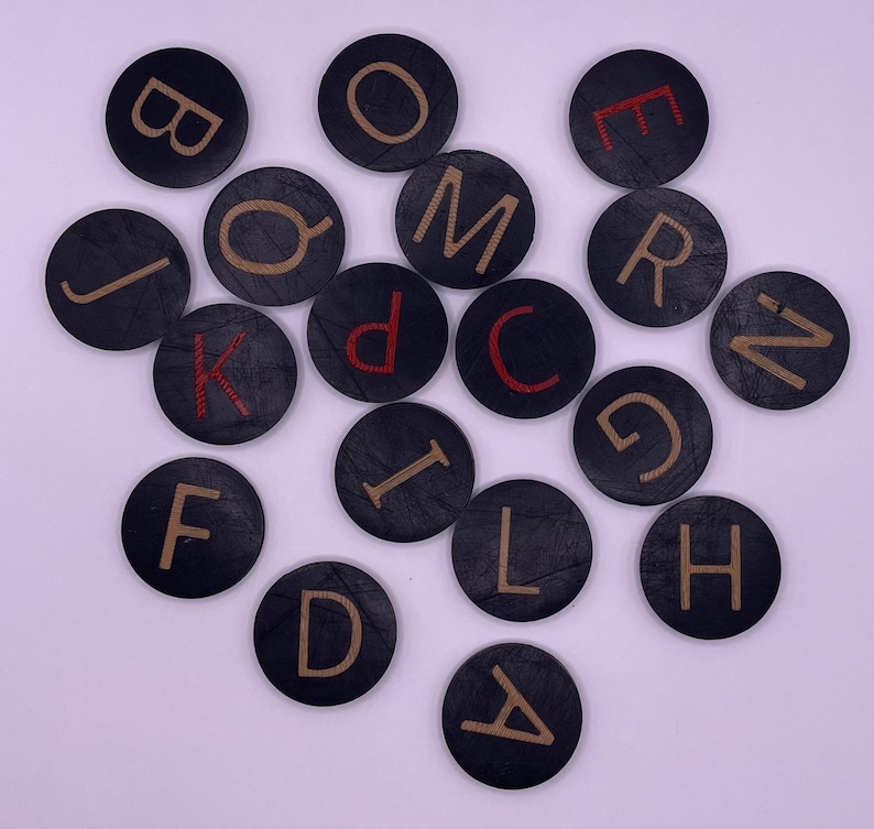 Custom Catan Replacement Number Tokens W Alphabet & Roll - Etsy