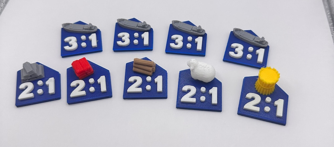 Custom Catan Resource Ports - 3 4 5 6 Player Sets - Etsy