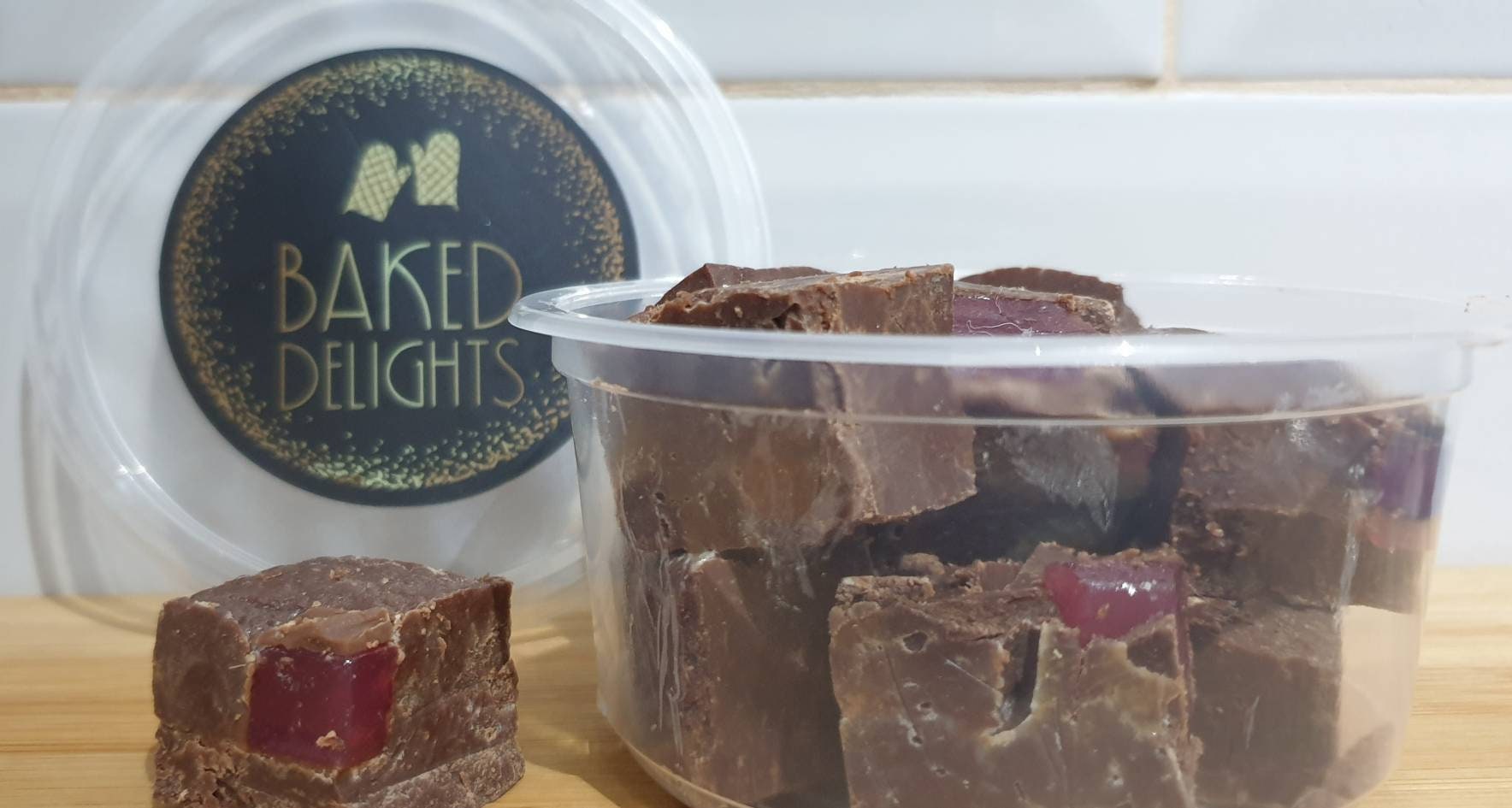 Turkish Delight Fudge Squares Presented in a Clear Tub With Lid - Etsy