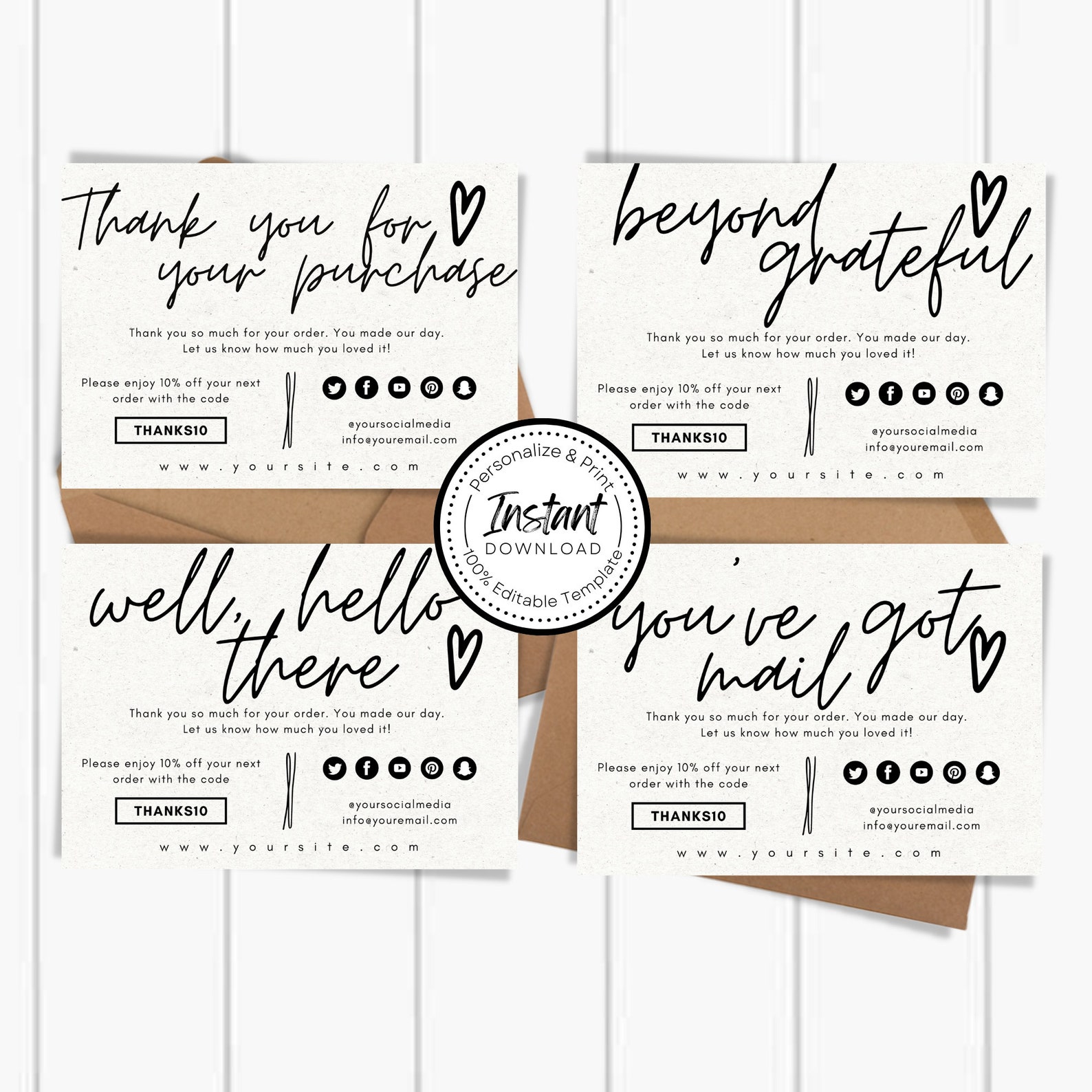 Minimalist Value Pack - White | FREE BONUS | Instant Download | Small ...