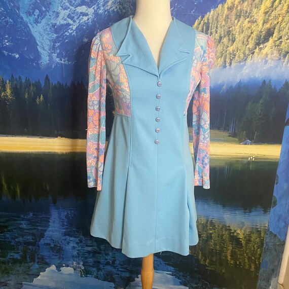 Vintage 1960s Patricia Fair Pastel Psychedelic Mini D… - Gem
