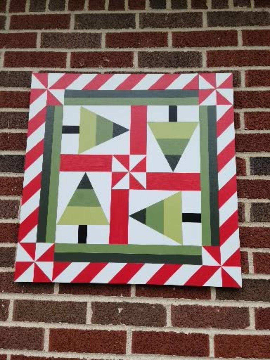 Barn Quilt - Holiday Trees - Etsy