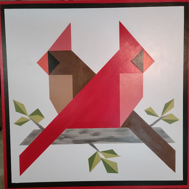 Cardinal Barn Quilts - Etsy