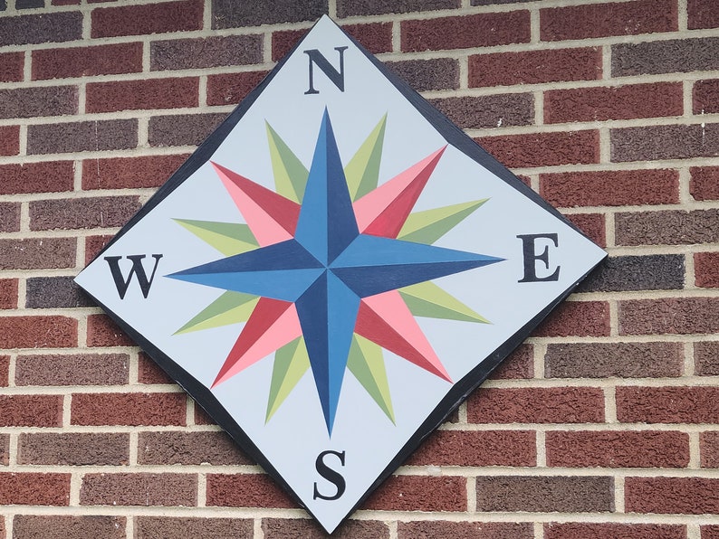 Barn Quilt - Mariner's Compass - Etsy