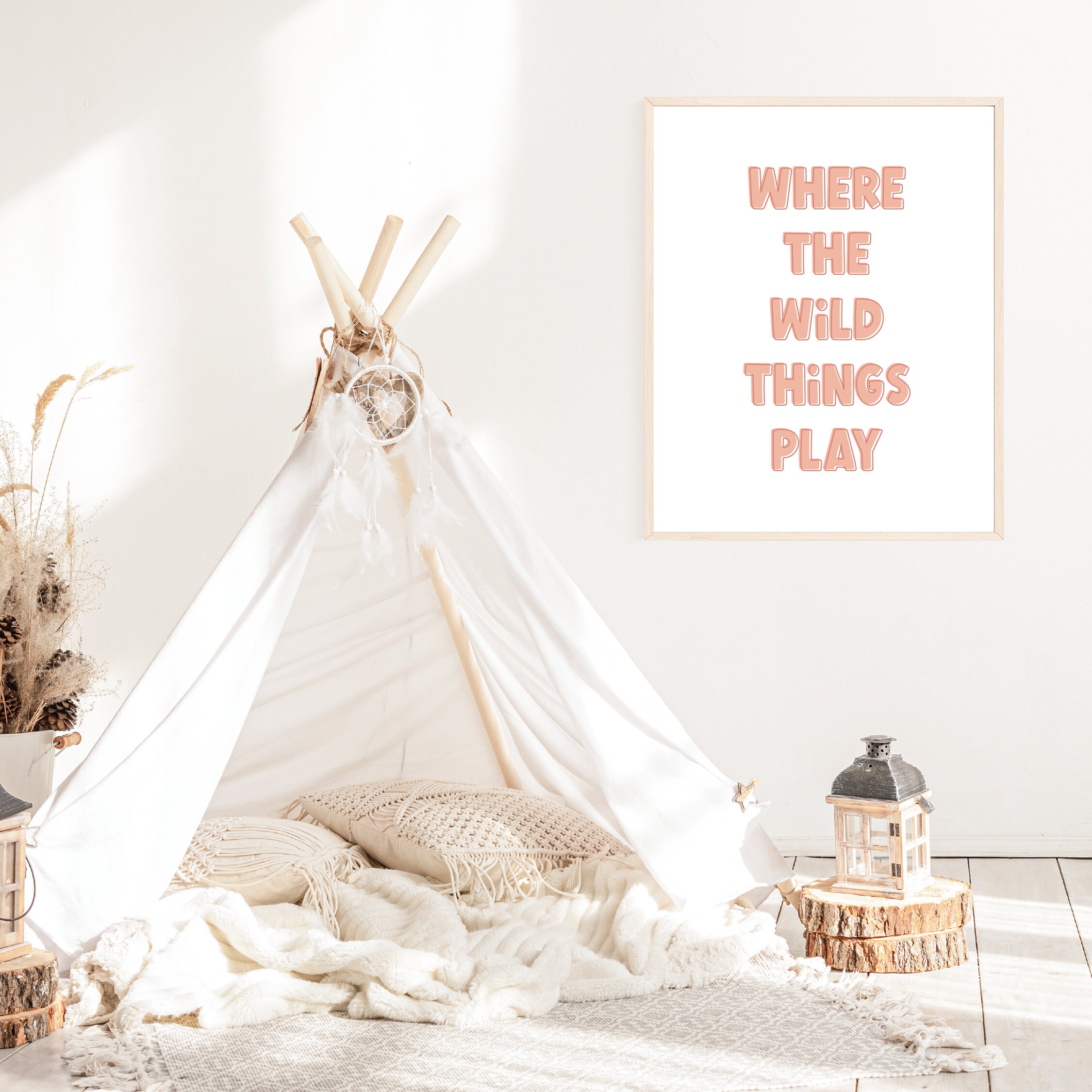 Where the Wild Things Play Wall Art | Play Room Printable | Wild Things ...